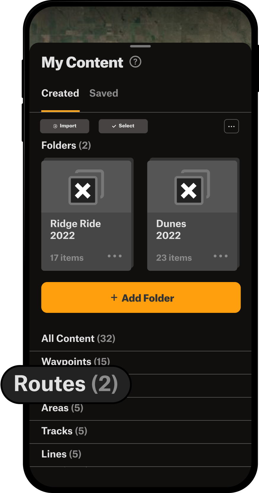 Building and following Routes that snap to road and trails – onX Offroad