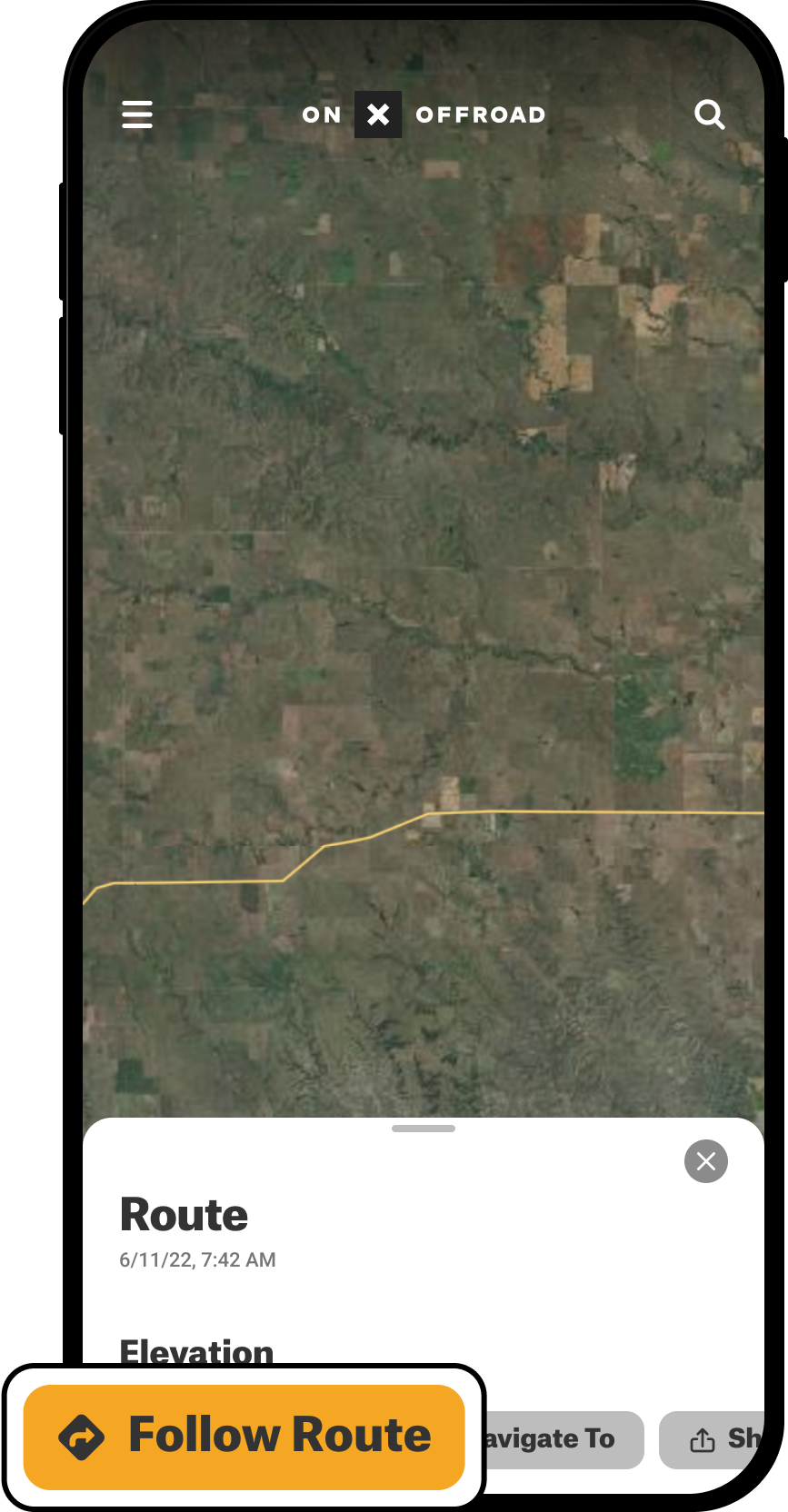 Building and following Routes that snap to road and trails – onX Offroad