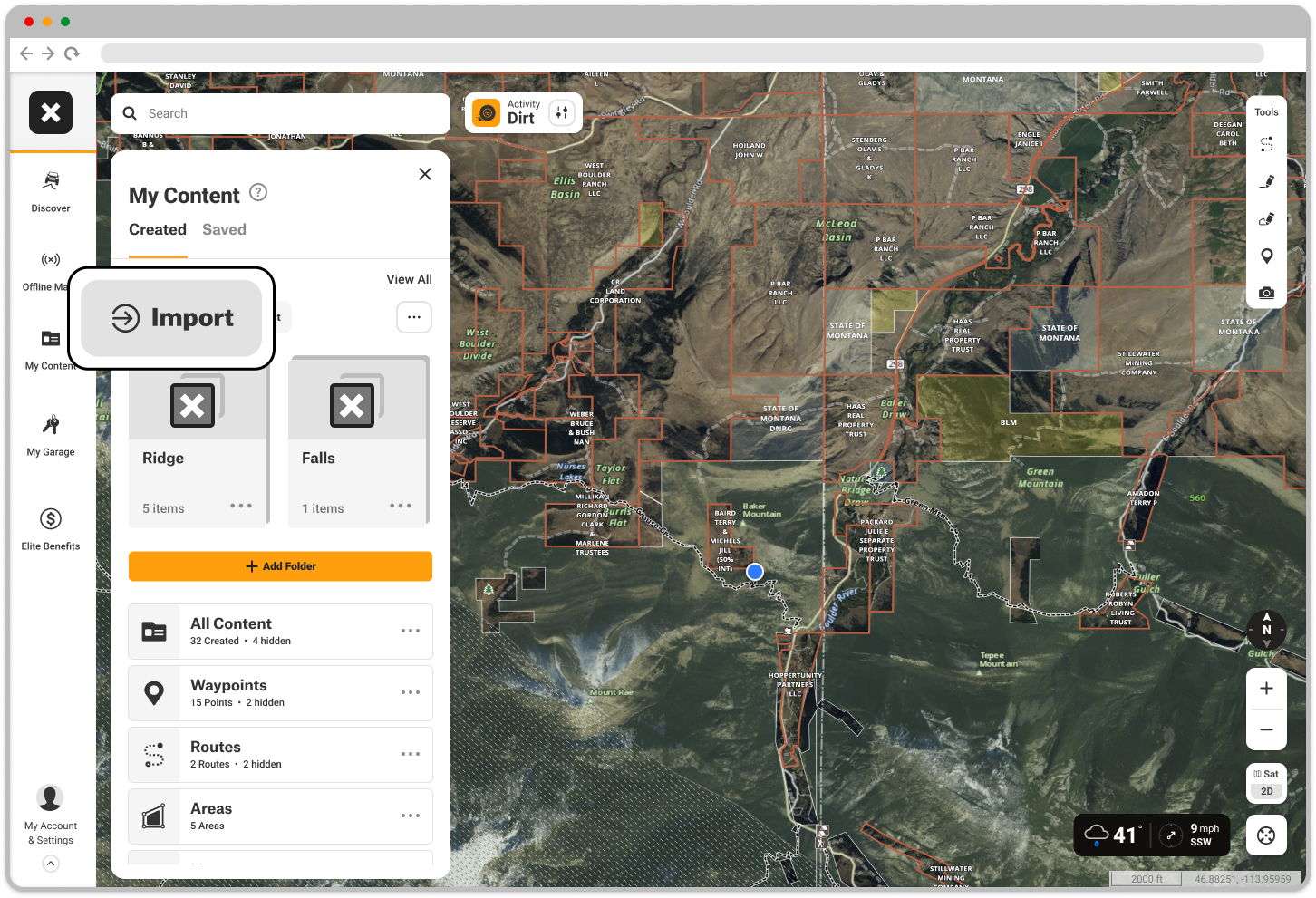 Importing and Exporting Markups (Waypoints, Routes,Lines, Shapes, and ...