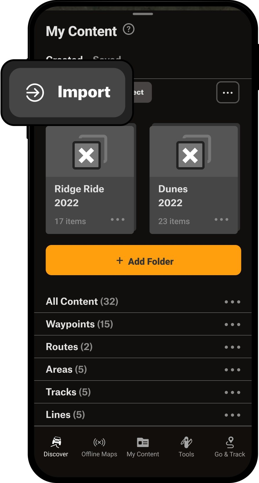 Importing and Exporting Markups (Waypoints, Routes,Lines, Shapes, and ...