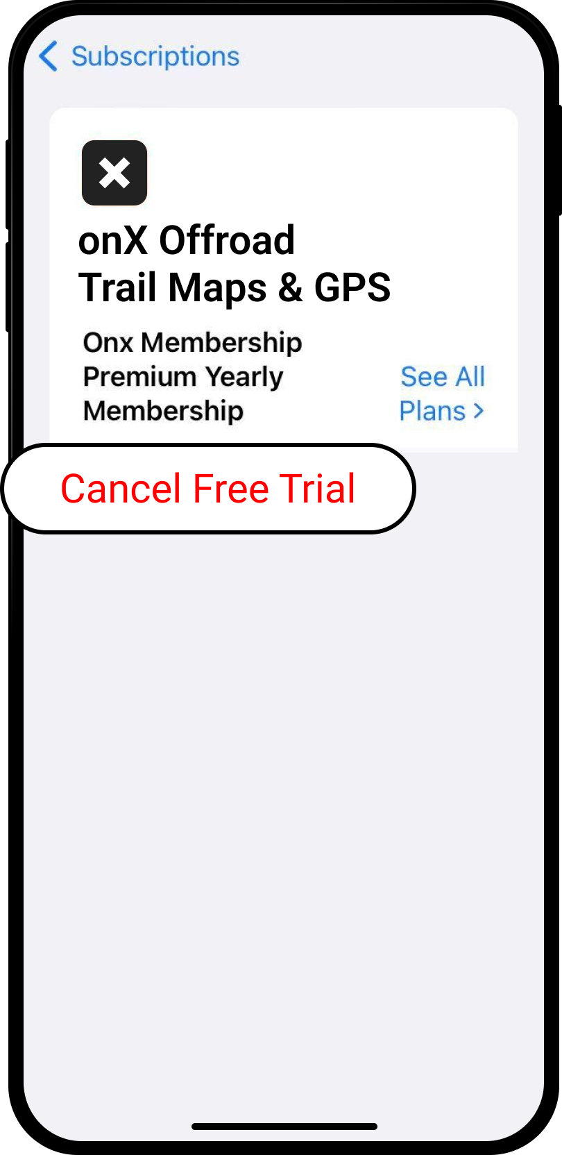 Canceling your 7-day trial before you get charged – onX Offroad